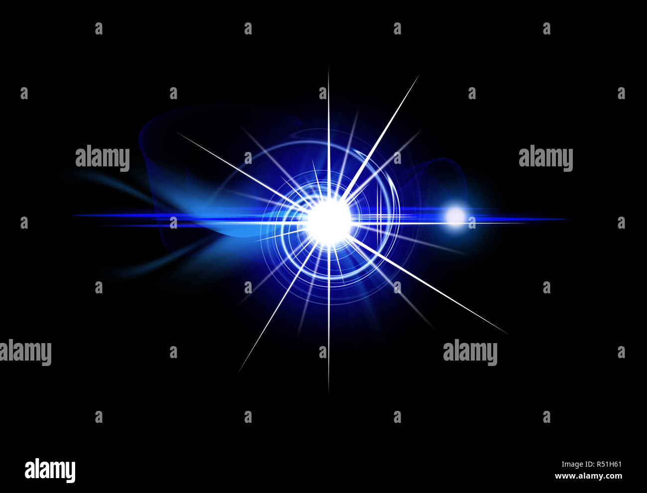 Optical Light Lens Flare and Star Effect, Realistic Flash with ...