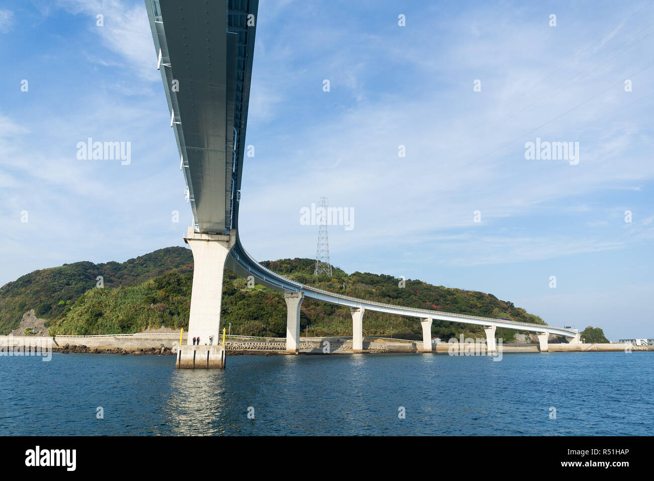 Bridge across the sea Stock Photo - Alamy