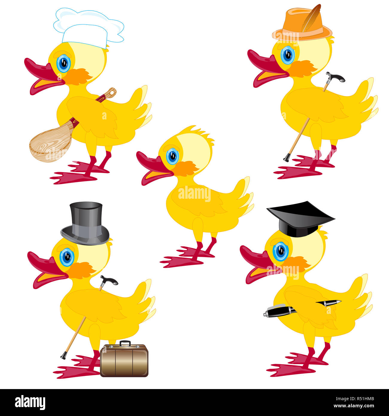 Duck cartoons Cut Out Stock Images & Pictures - Alamy