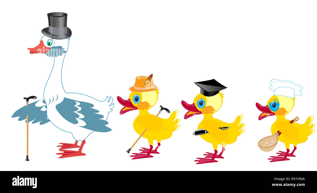 Daddy goose Cut Out Stock Images & Pictures - Alamy