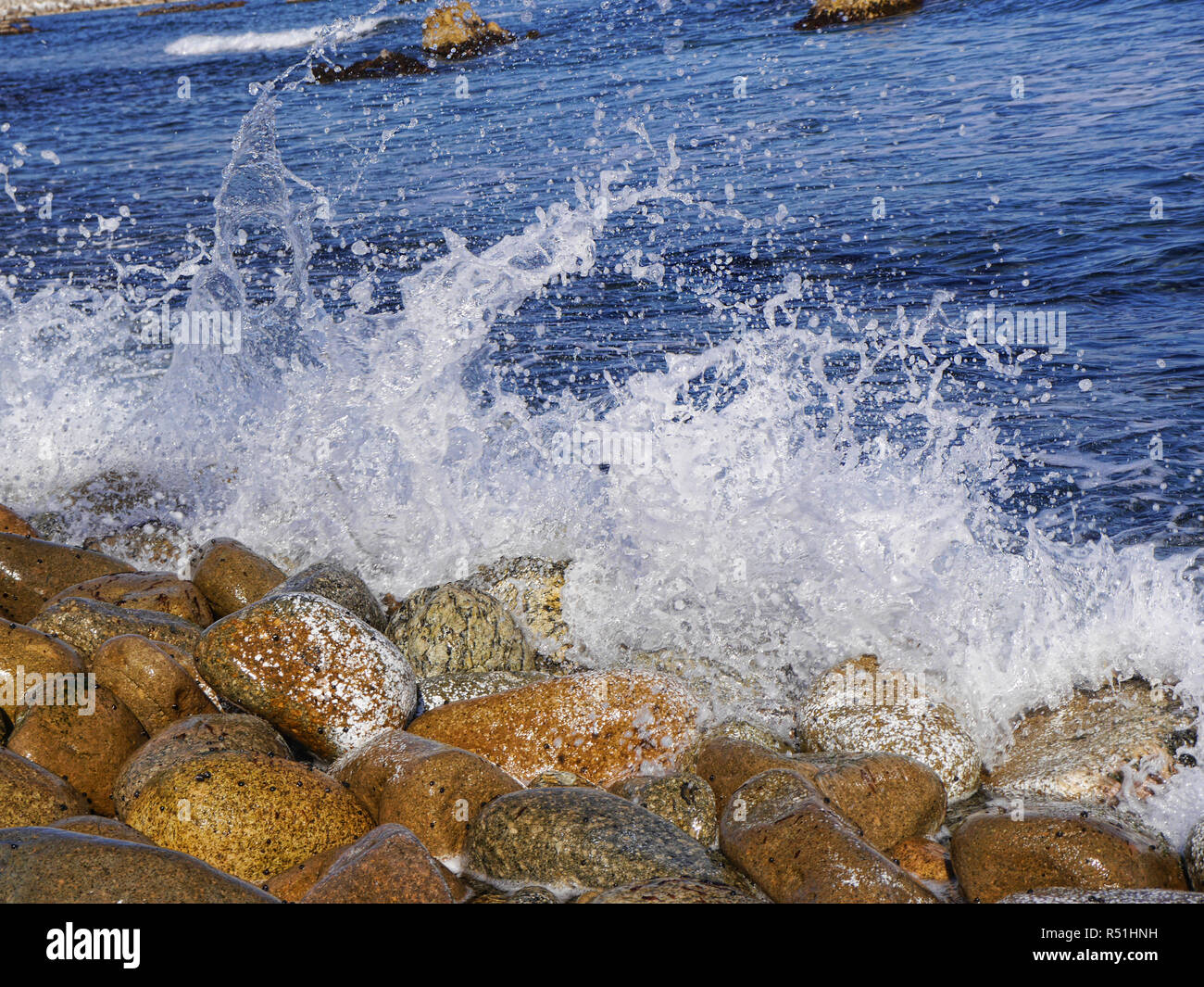 splashes from sea waves Stock Photo - Alamy