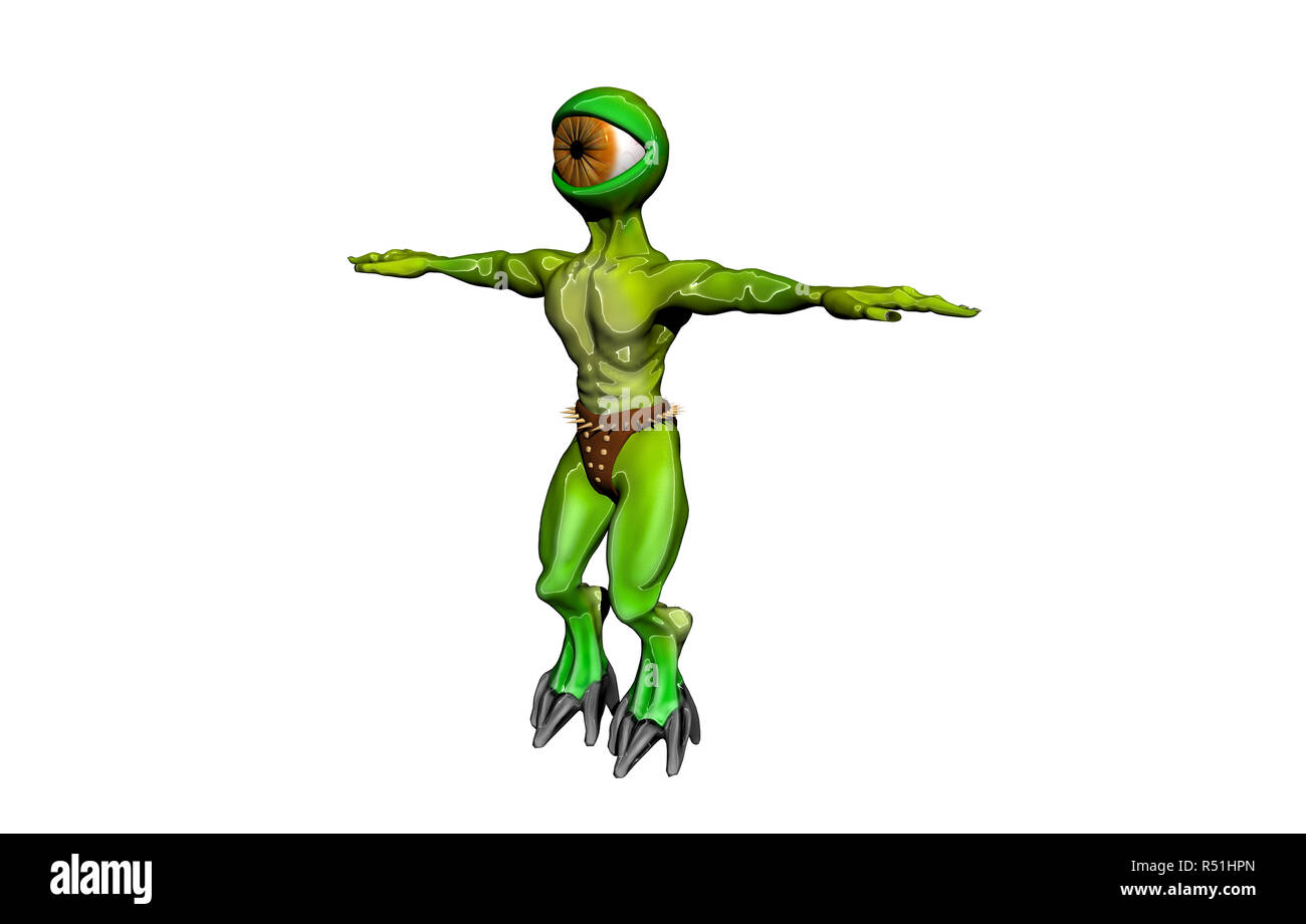 Alien with one eye hi-res stock photography and images - Alamy