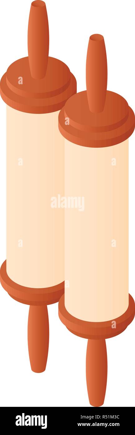 Ancient papyrus icon. Isometric of ancient papyrus vector icon for web ...