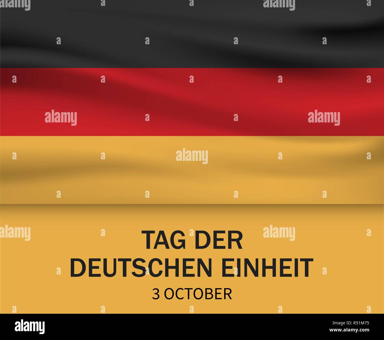 Tag der deutschen einheit concept background. Realistic illustration of ...