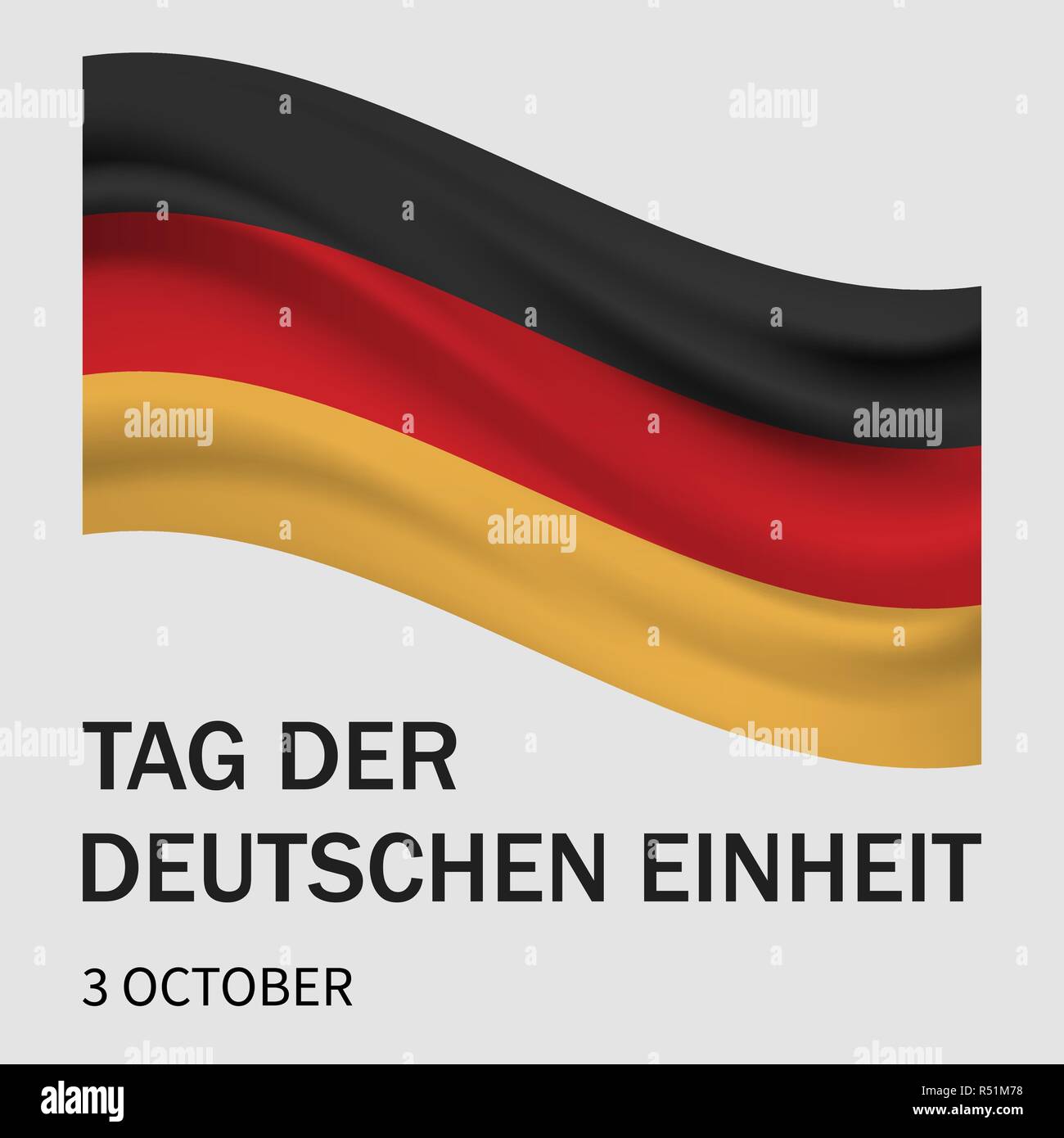 German tag der deutschen einheit concept background. Realistic ...