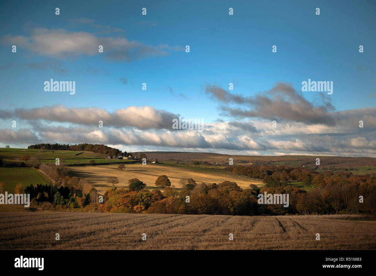Countryside from A68, Rowley Bank, Castleside.County Durham Stock Photo ...