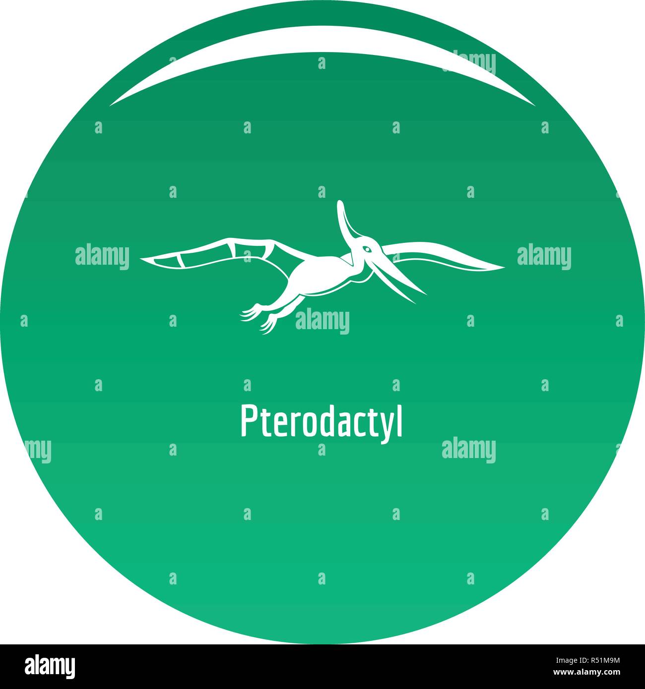 Pterodactyl icon. Simple illustration of pterodactyl vector icon for ...