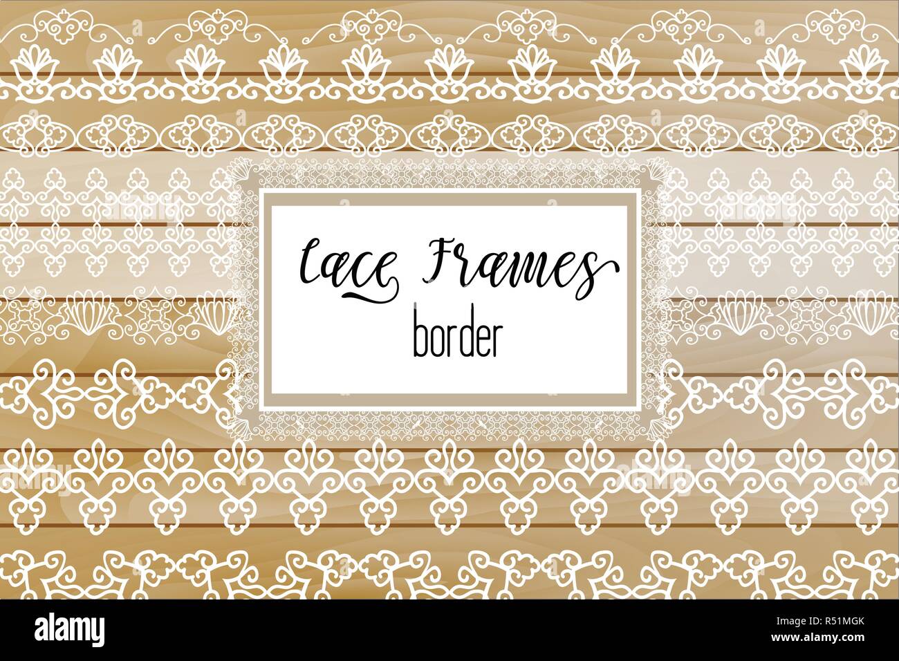 Elegant Lace Borders Frames laser cut Stock Vector Image & Art - Alamy