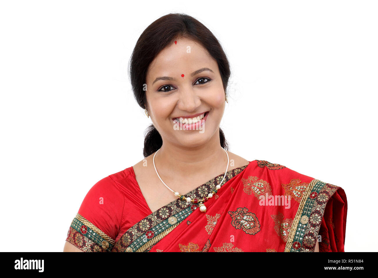 Young traditional Indian woman with arms crossed Stock Photo - Alamy