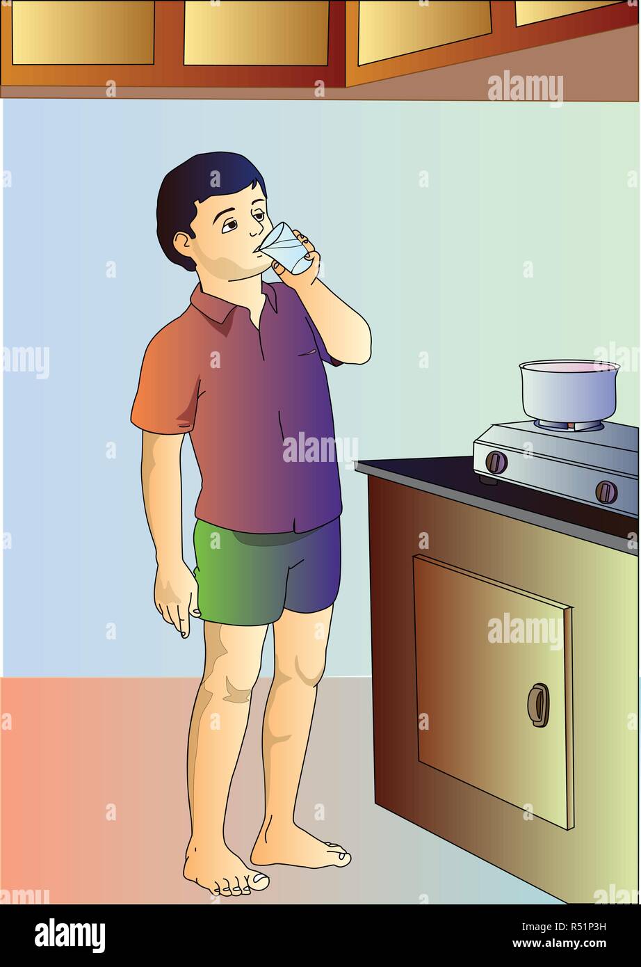 Indian boy Stock Vector Images - Alamy