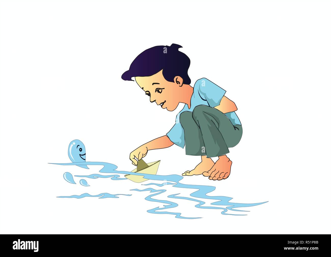 Images for playing boy Stock Vector Images - Alamy