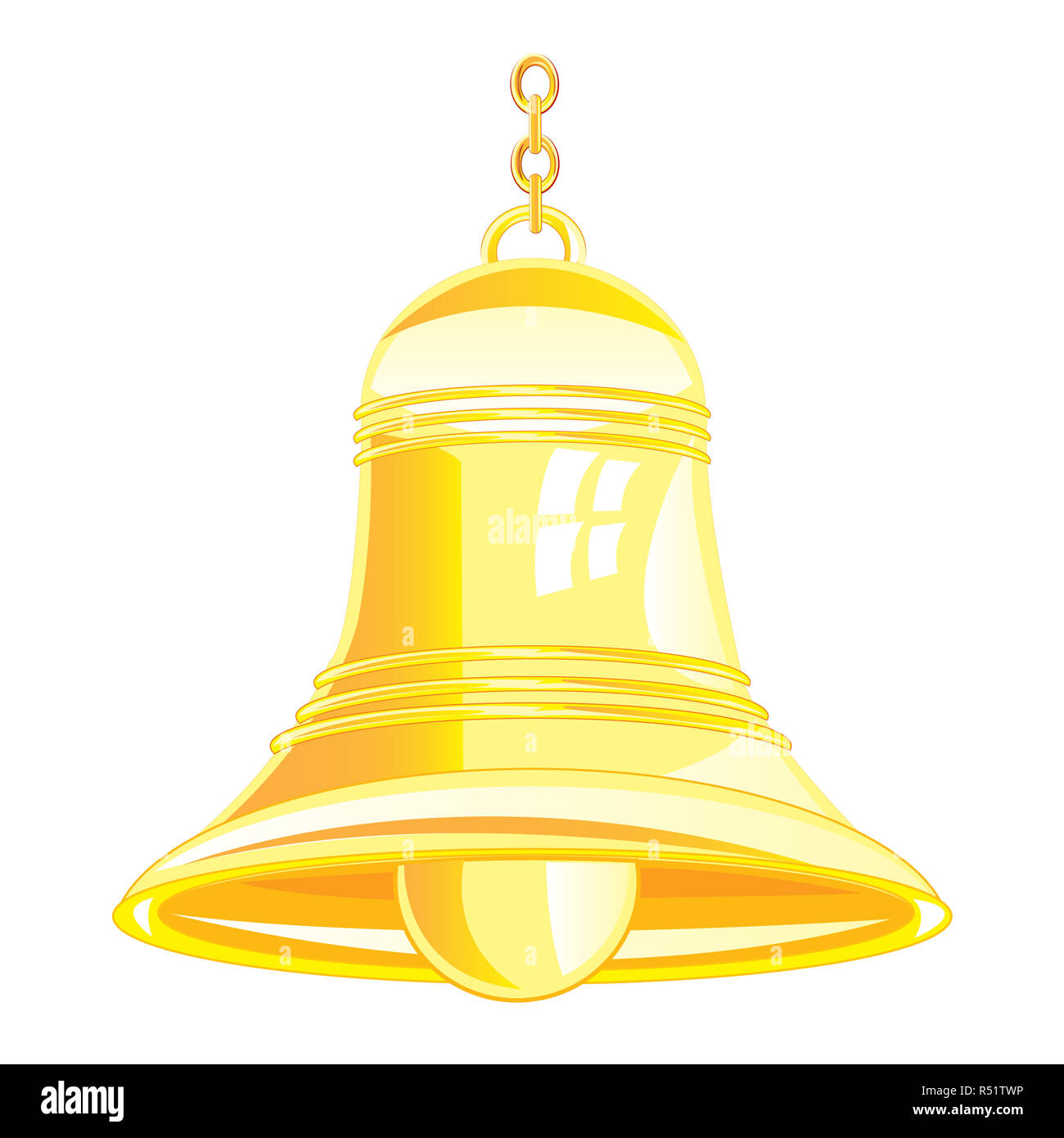 Bell from gild Stock Photo - Alamy