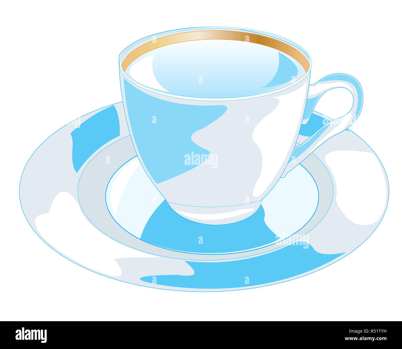 Dishes on white background Stock Photo - Alamy