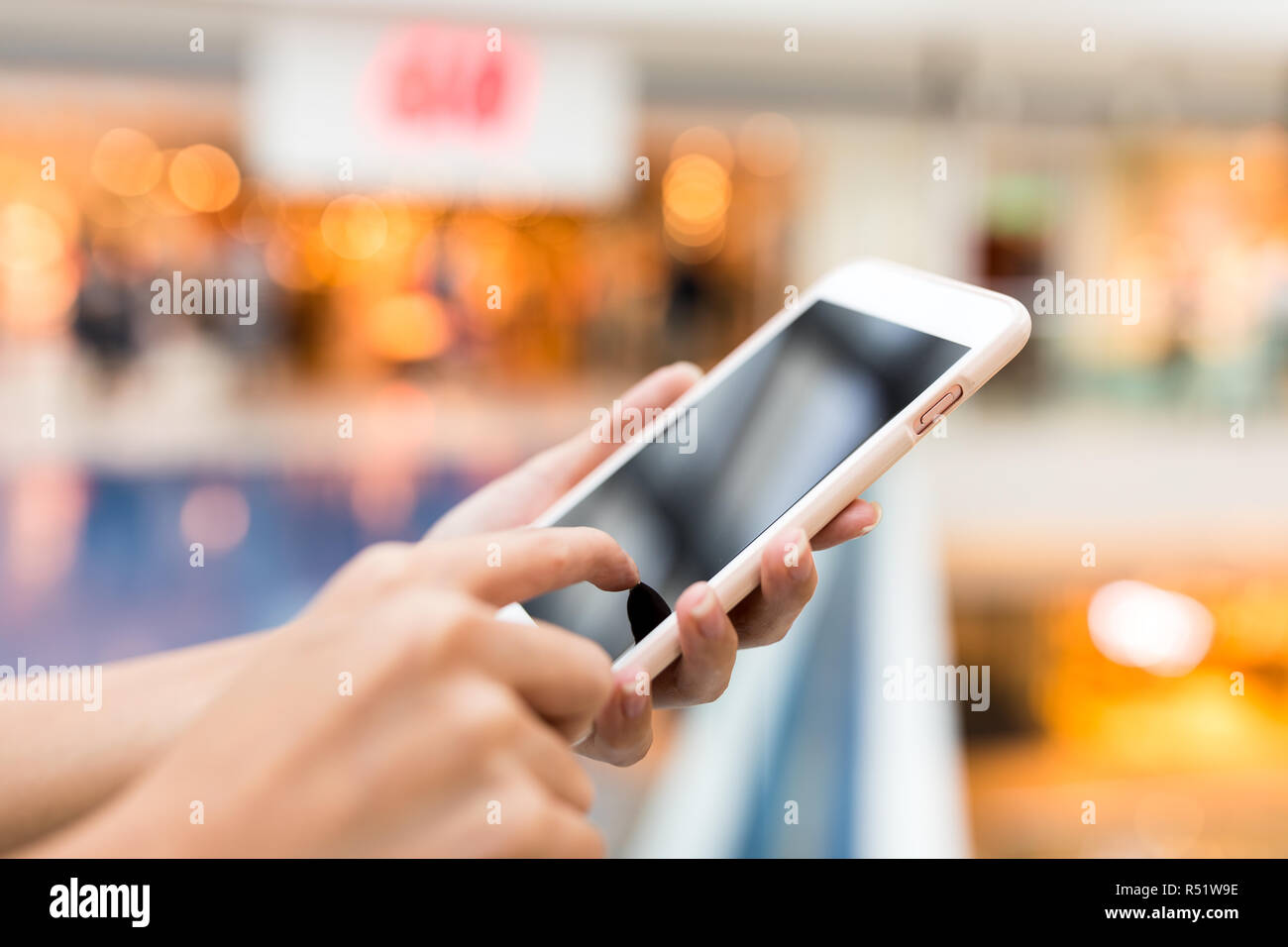 Finger touch on the screen of mobile phone Stock Photo - Alamy