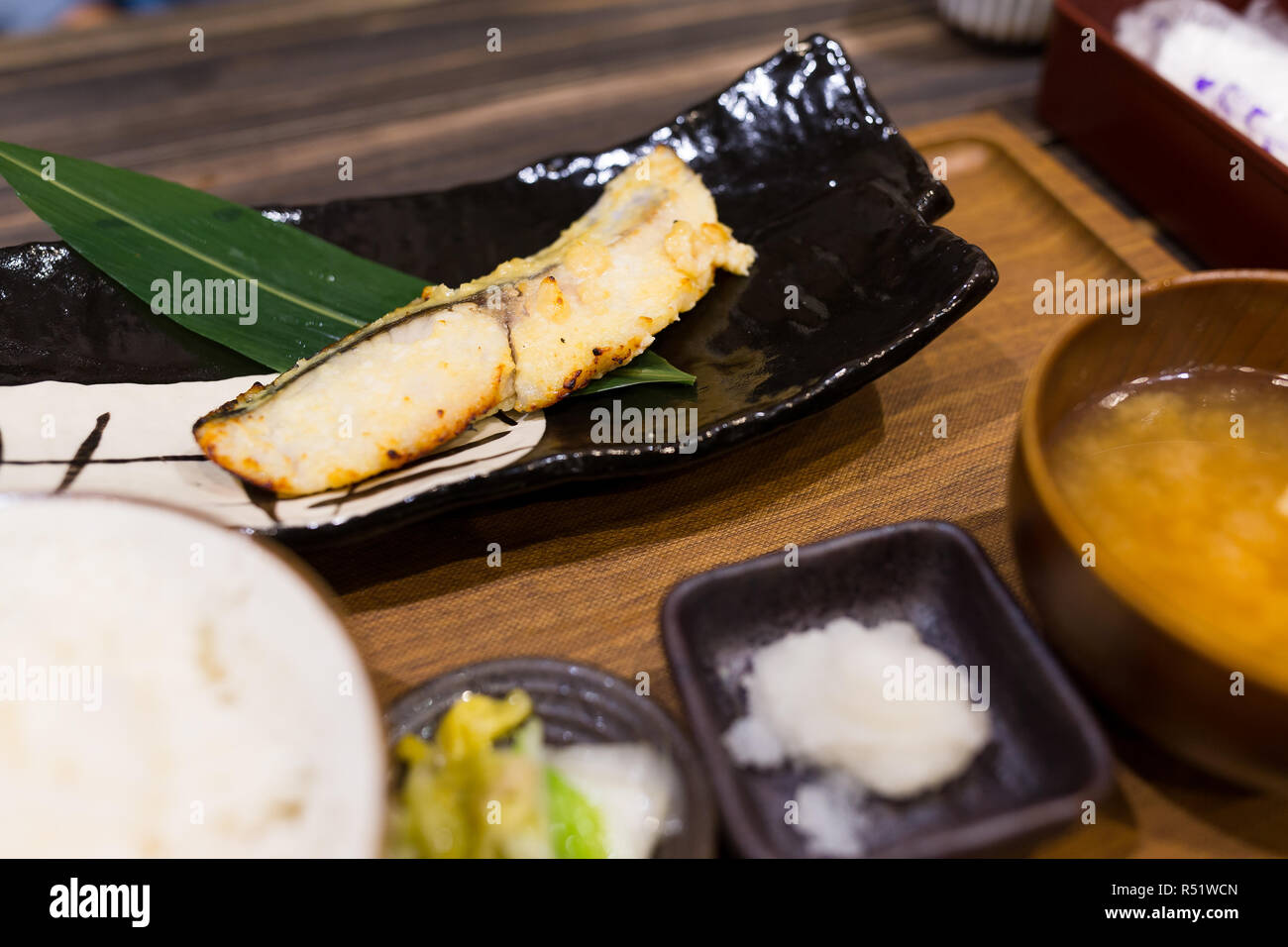 Japanese fish cuisine Stock Photo - Alamy