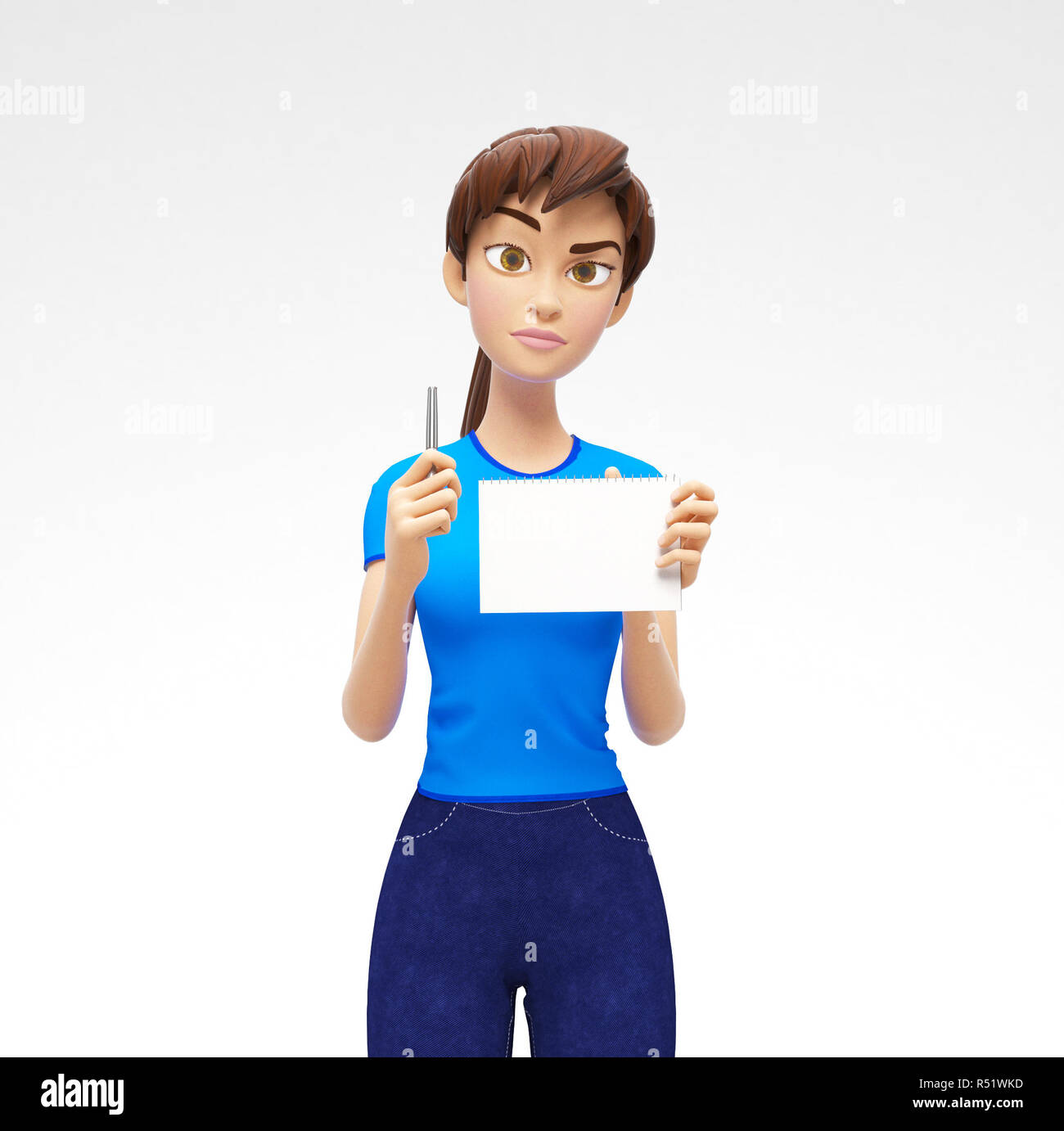 Cartoon notepad hi-res stock photography and images - Alamy