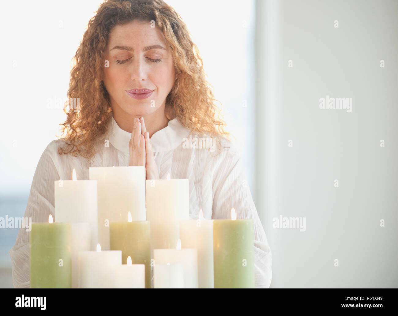 Prayer concentration piety hi-res stock photography and images - Alamy