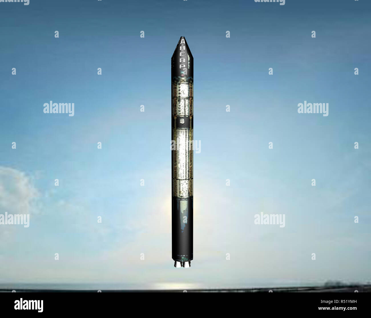 intercontinental ballistic missile at take-off Stock Photo - Alamy