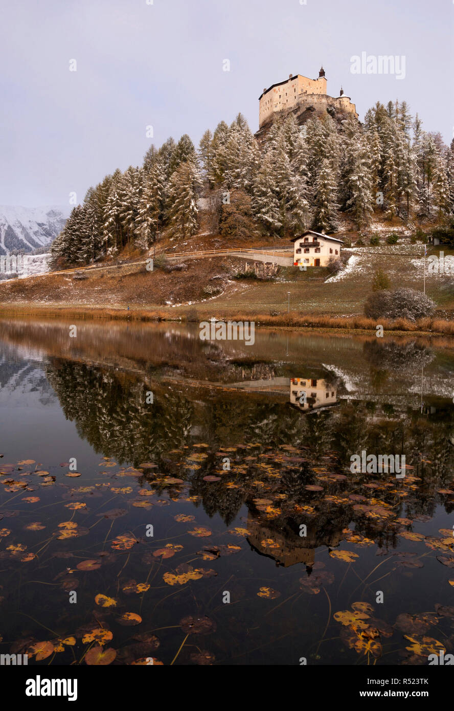 tarasp castle in switzerland Stock Photo - Alamy