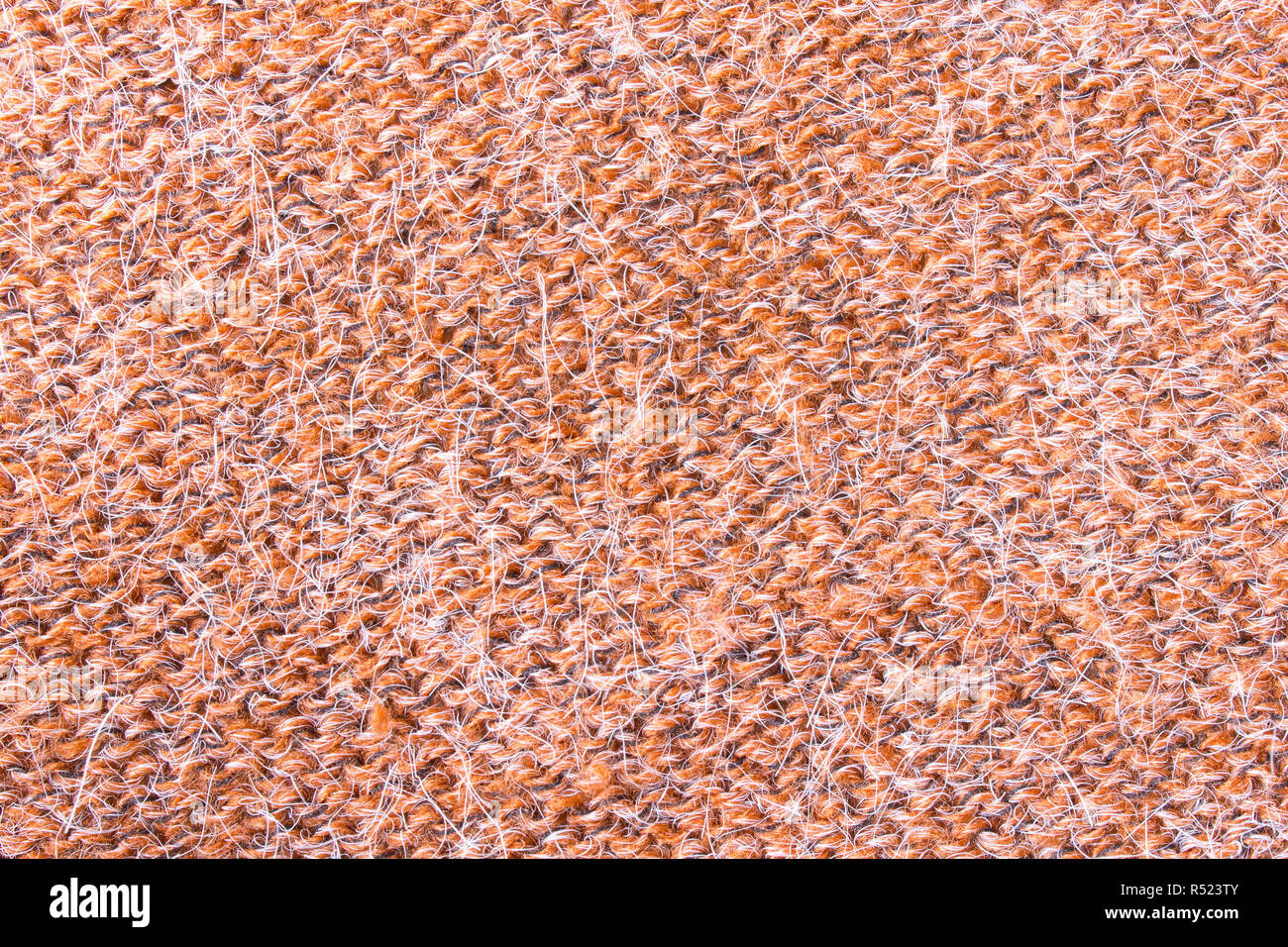 Orange Knitting Fabric Texture Pattern Background Stock Photo - Alamy