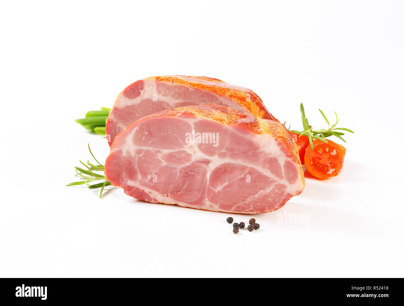 Smoked pork neck Stock Photo - Alamy