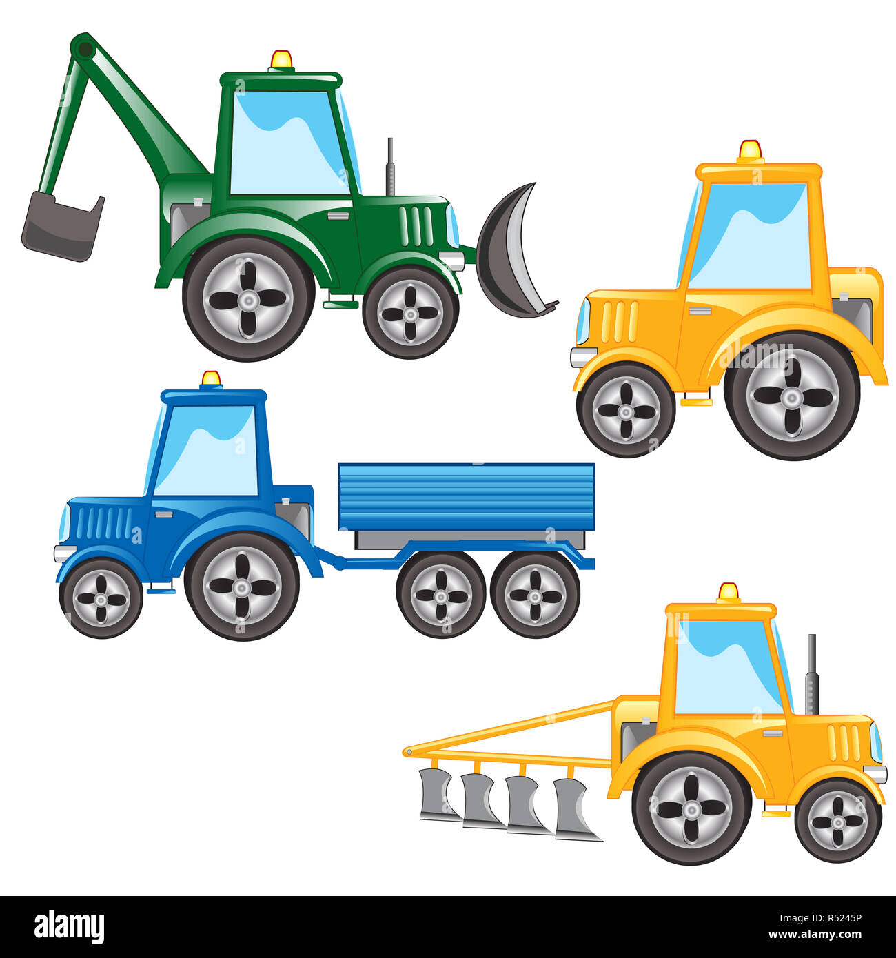 Tractors tractor Cut Out Stock Images & Pictures - Alamy