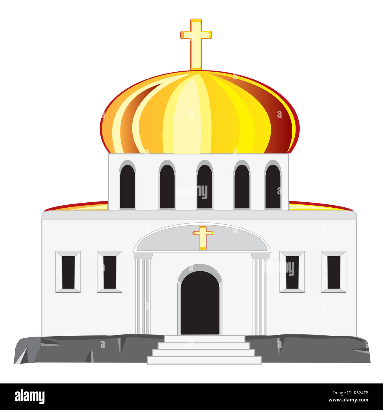 Church with dome Stock Photo - Alamy