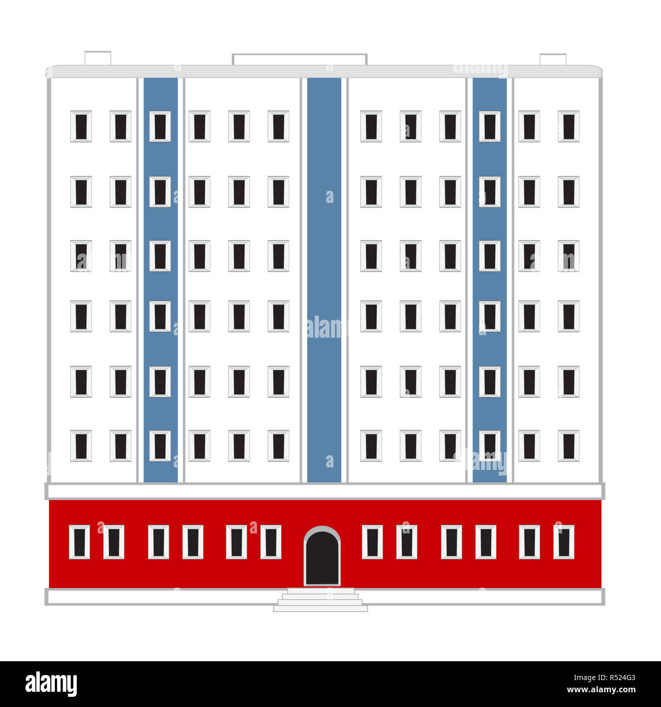 High rise apartment buildings modern architecture Cut Out Stock Images ...