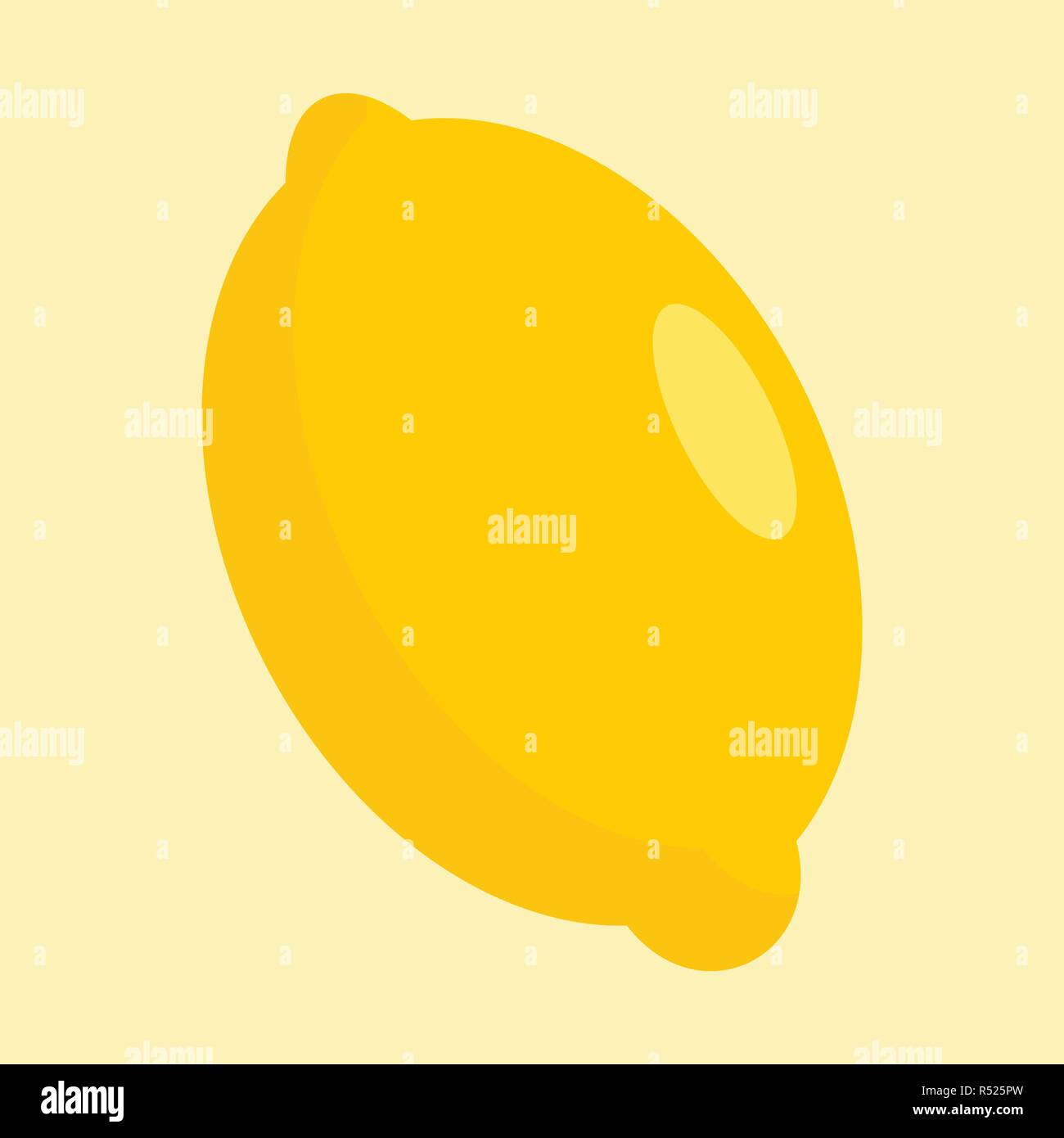 Lemon icon. Flat illustration of lemon vector icon for web design Stock ...