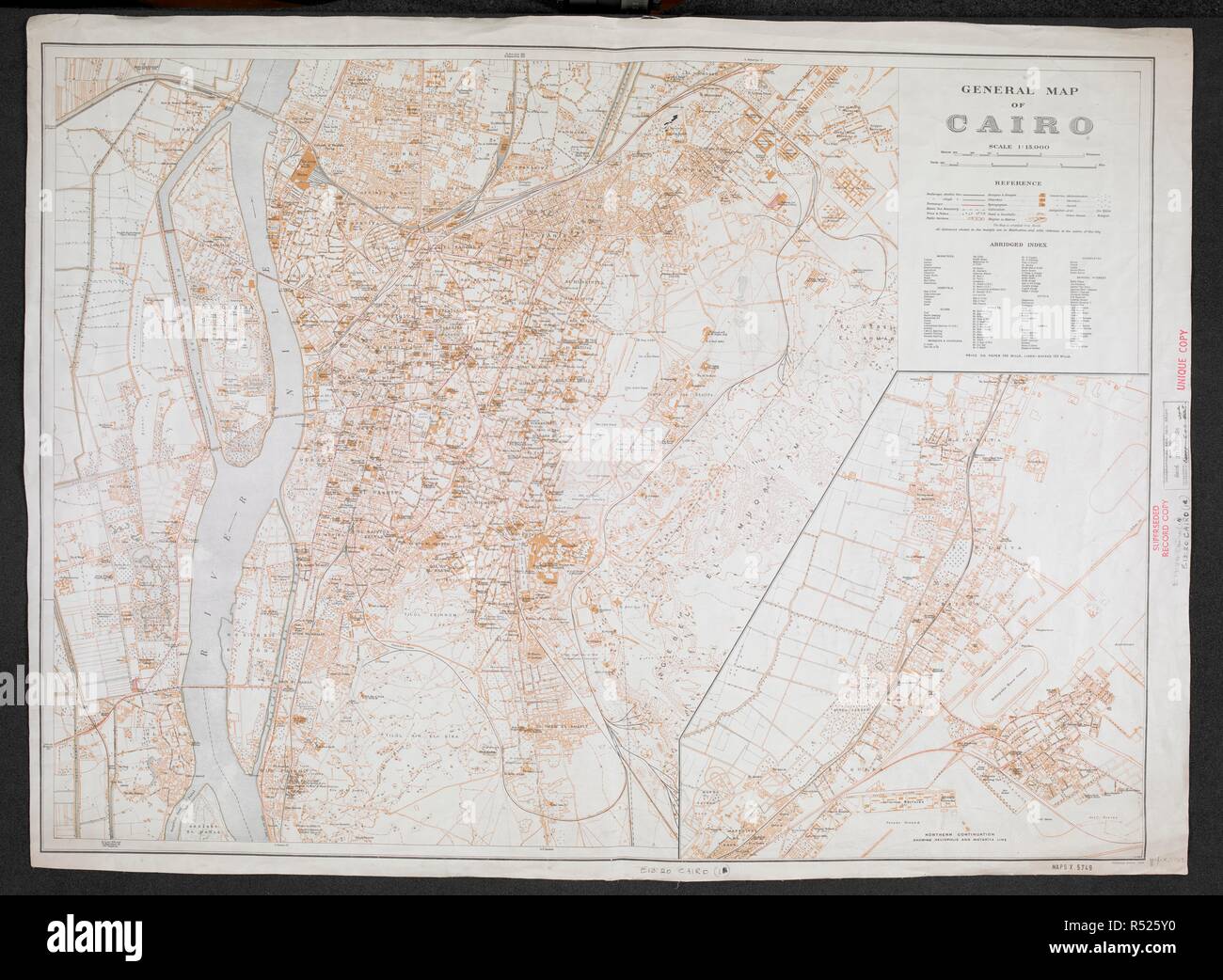 A map of Cairo. General map of Cairo. [S.l.] : Ordnance Survey, 1924 ...
