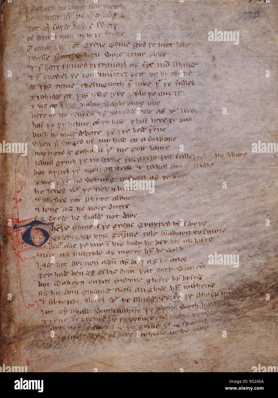 Gawain knight manuscript hi-res stock photography and images - Alamy