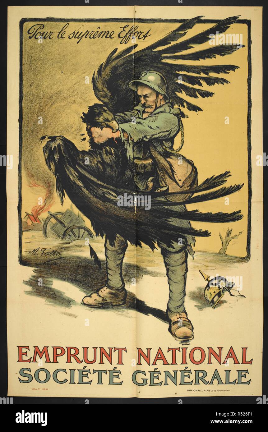 Ww1 French Propaganda Poster High Resolution Stock Photography and ...