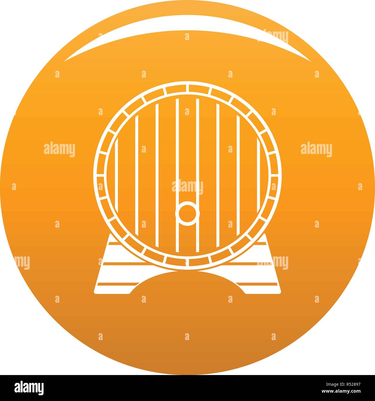 Beer barrel icon. Simple illustration of beer barrel vector icon for ...
