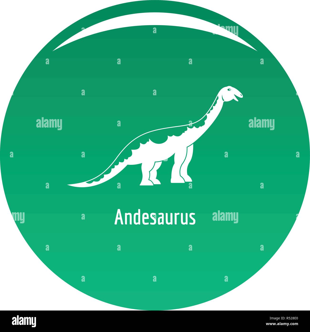 Andesaurus icon. Simple illustration of andesaurus vector icon for any ...