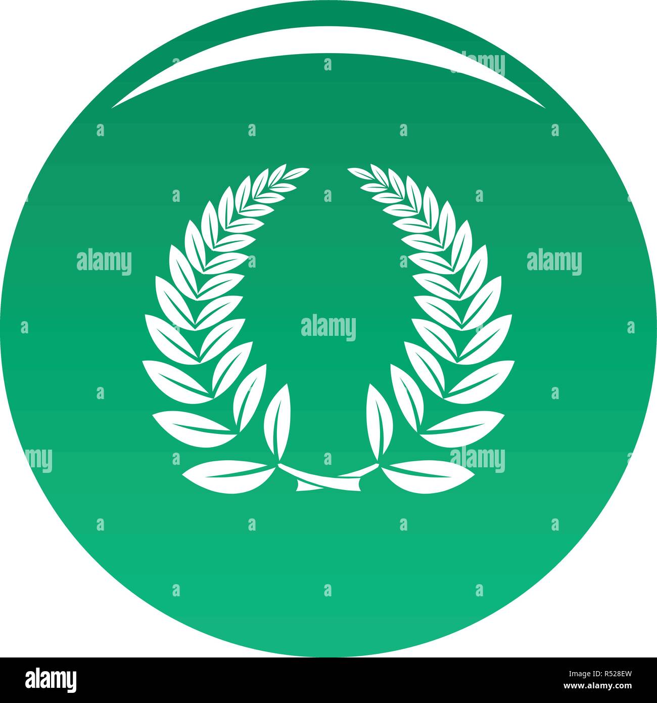 Laurel wreath icon. Simple illustration of laurel wreath vector icon ...
