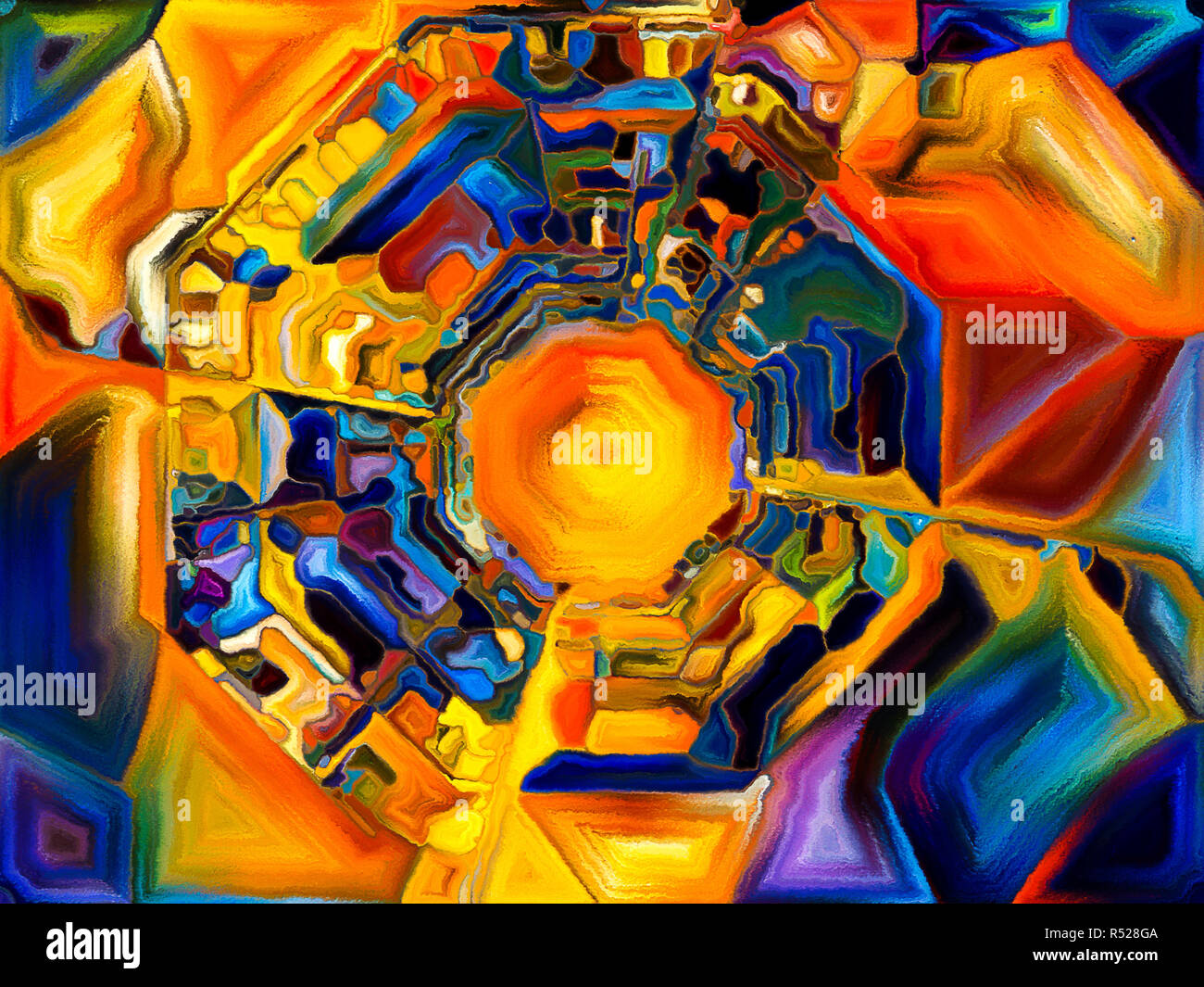 Abstract arrangement of fragmented shapes hi-res stock photography and ...