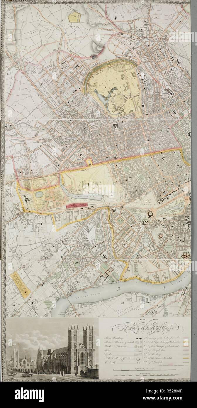 London 1851 map hi-res stock photography and images - Alamy