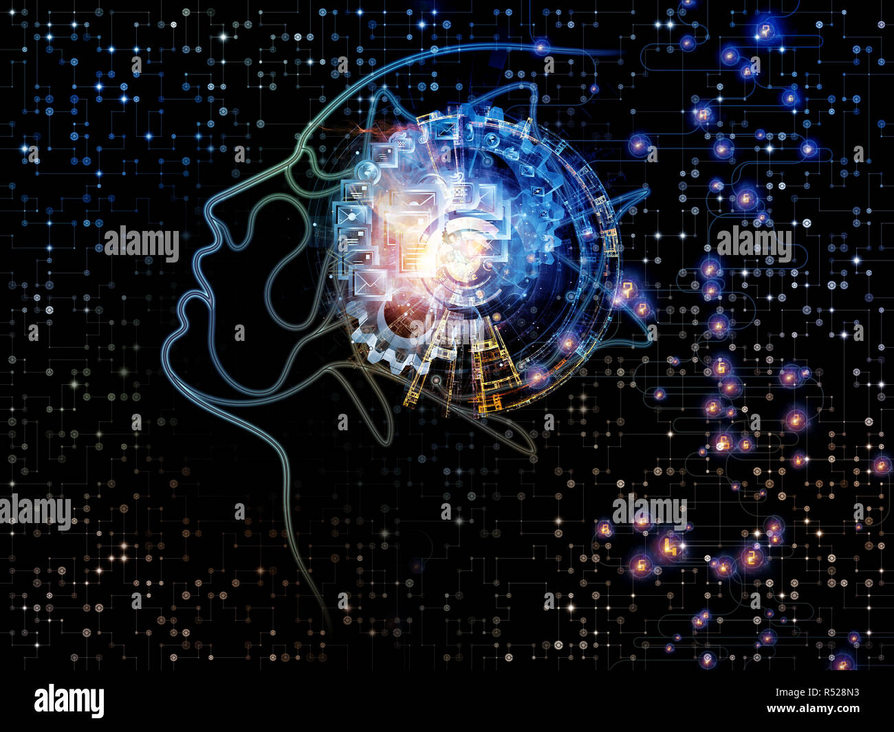 Paradigm of Machine Consciousness Stock Photo - Alamy
