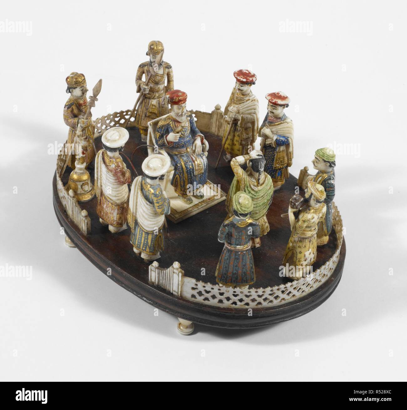 Ivory model of Akbar Shah II with musicians. Source: Foster 1062 Stock ...