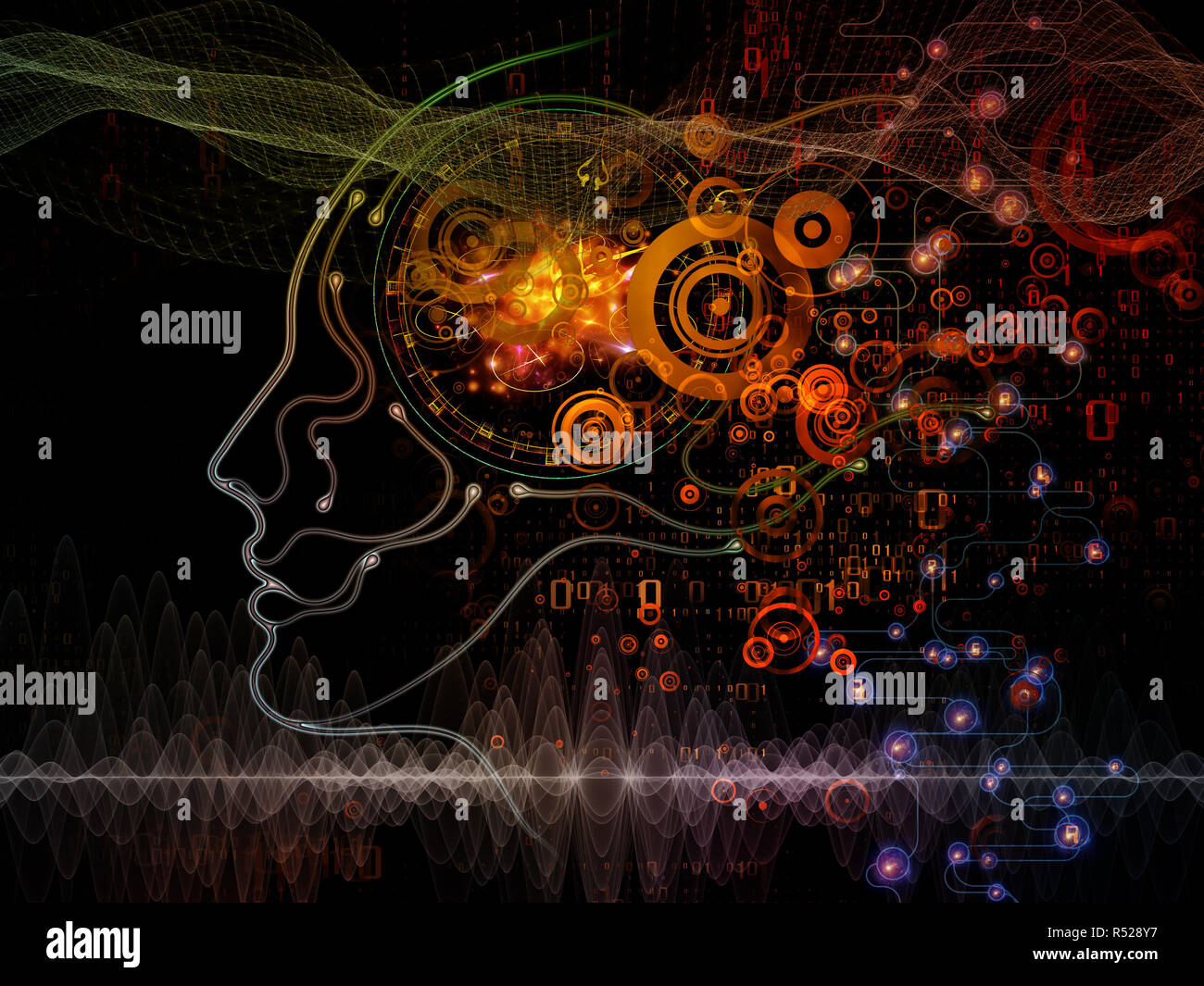 Machine Consciousness Composition Stock Photo - Alamy