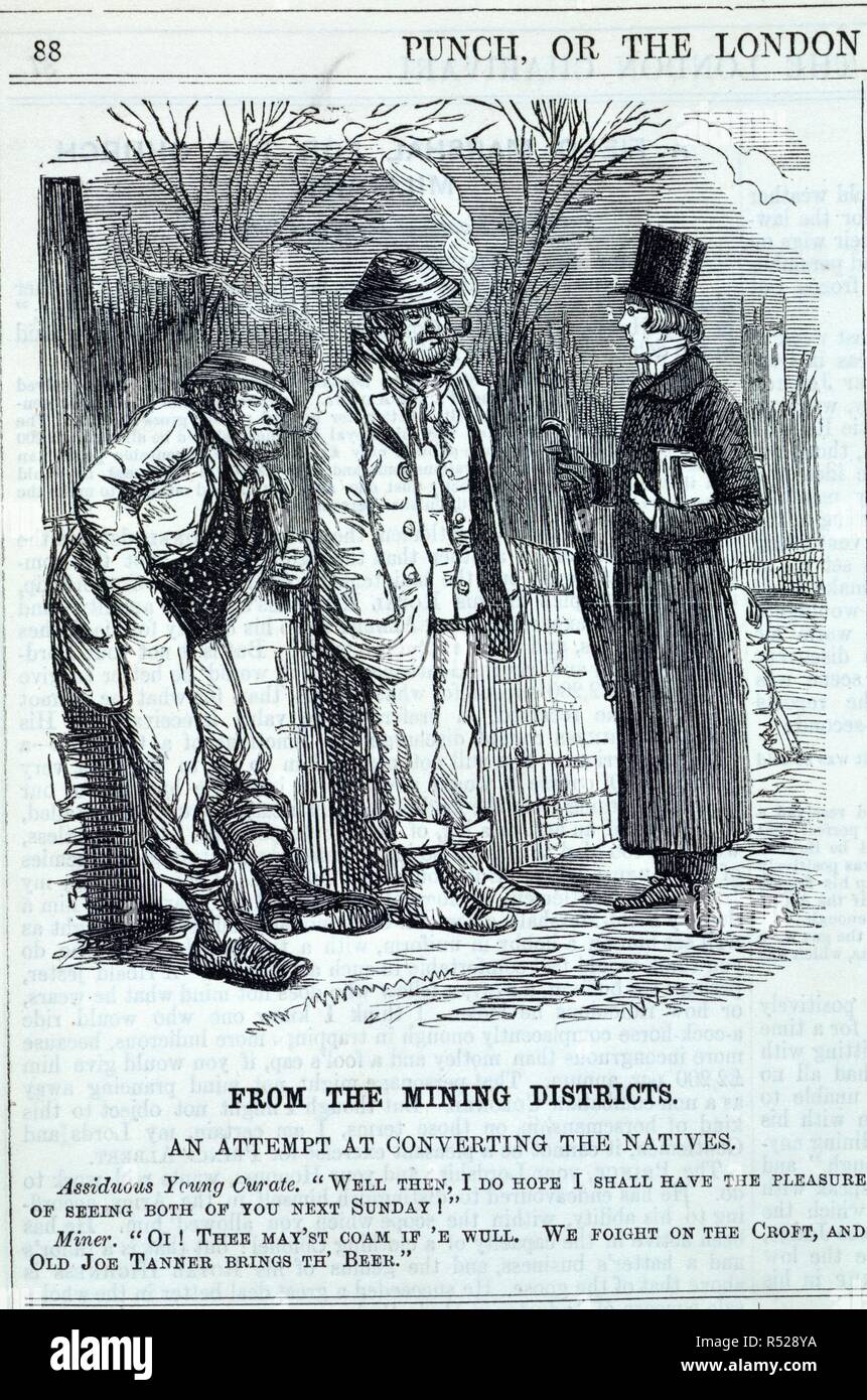 Miners. Punch, or the London Charivari. London, 1855. From the Mining ...