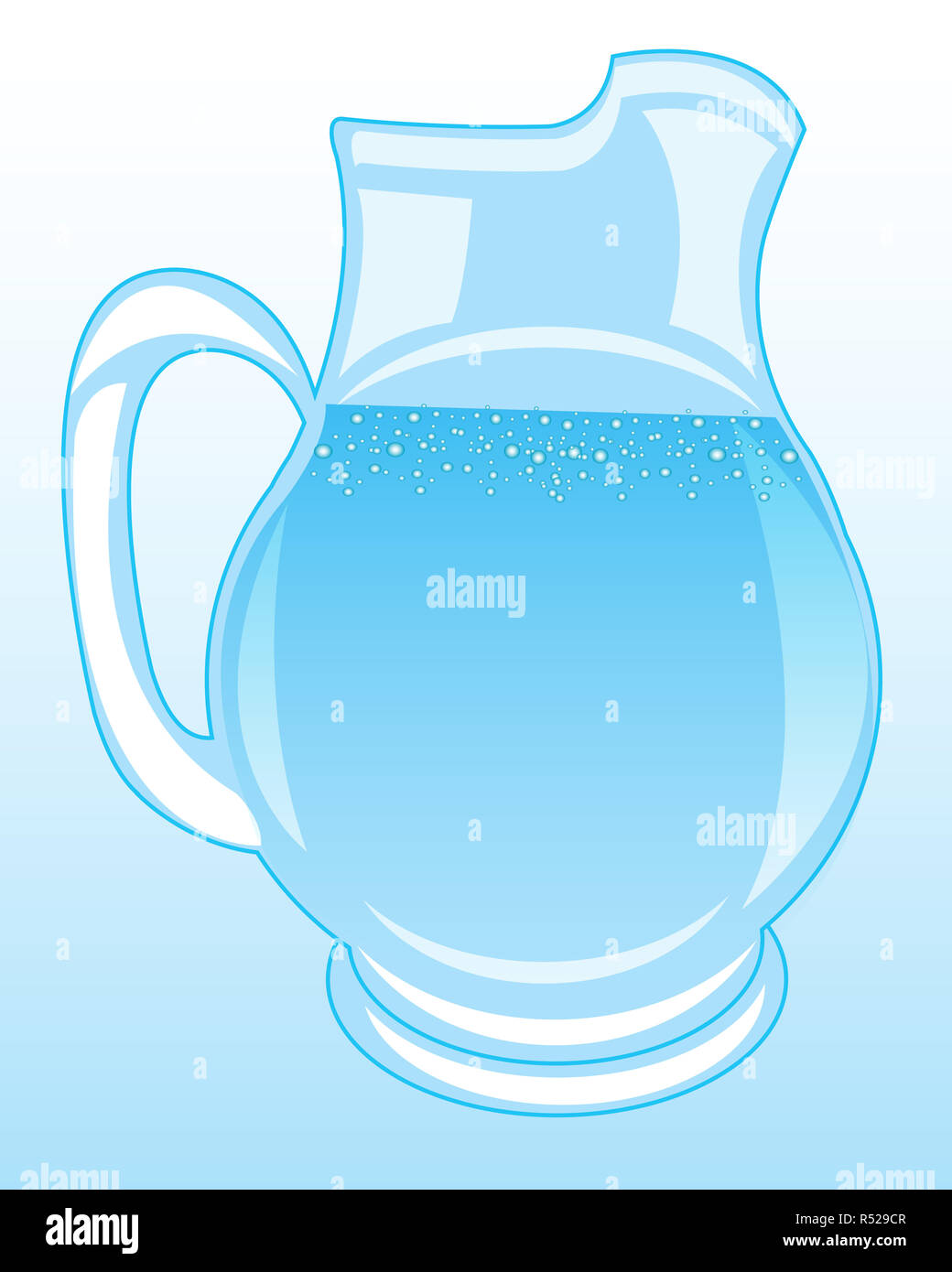 Pitcher with clean drinking water Stock Photo - Alamy