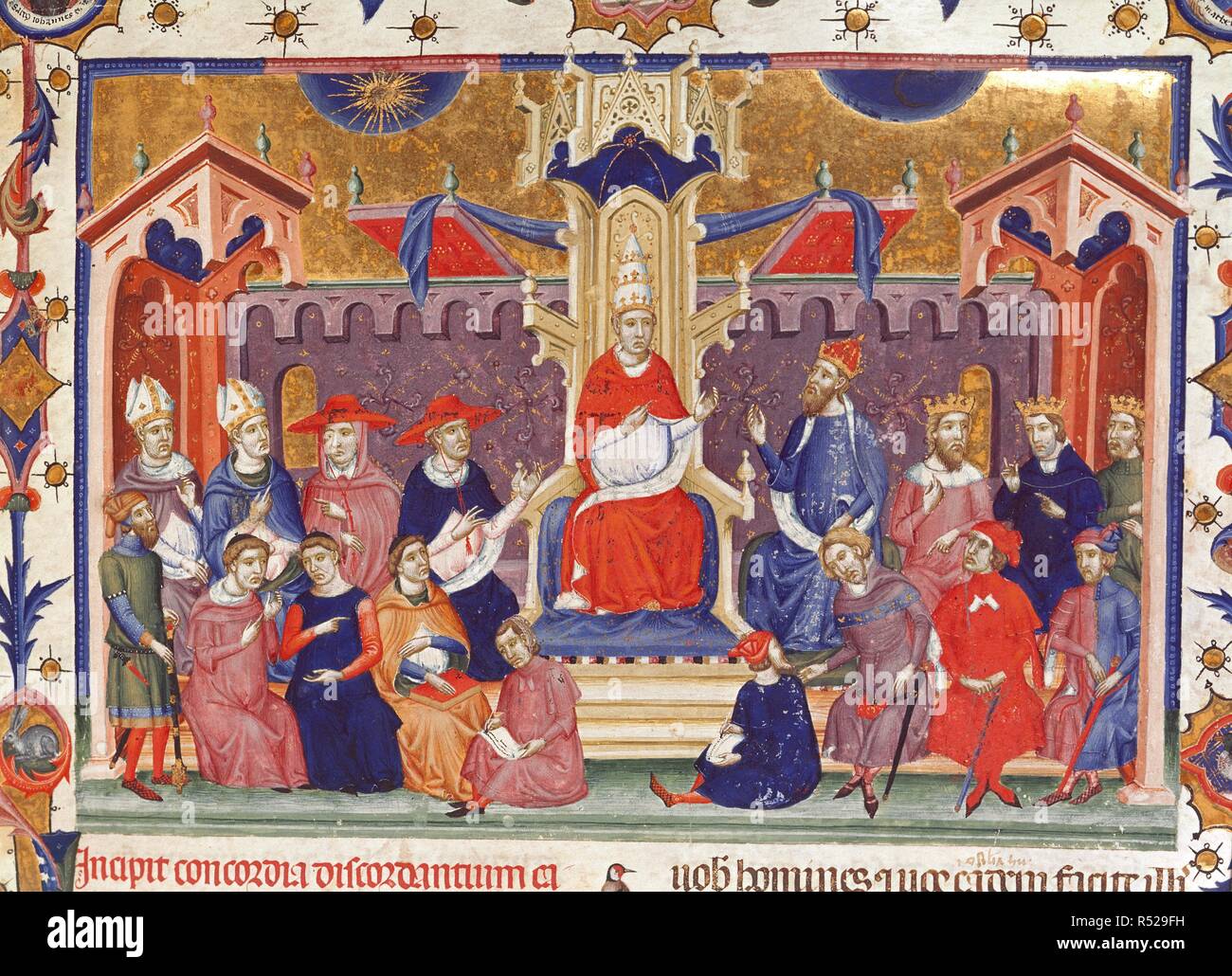 Medieval Pope Manuscript