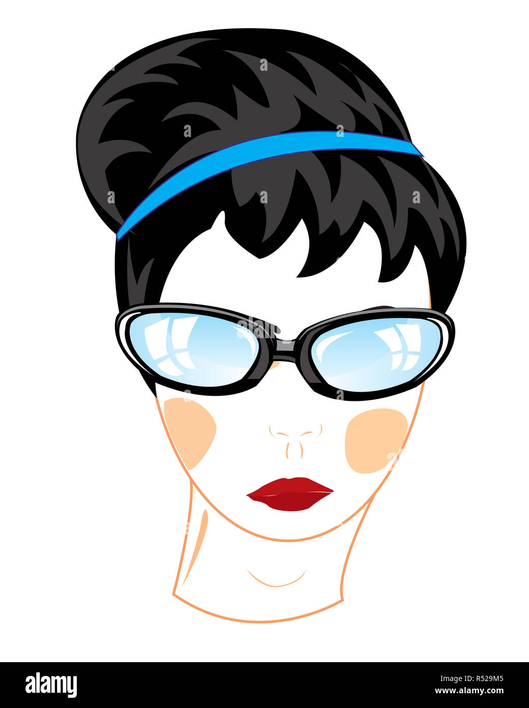 Bespectacled white woman hi-res stock photography and images - Alamy