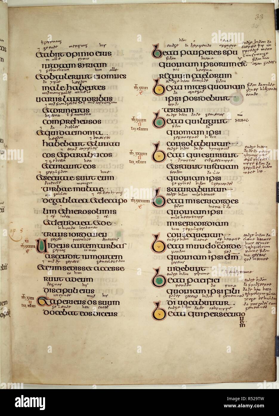 Anglo saxon gospel hi-res stock photography and images - Alamy