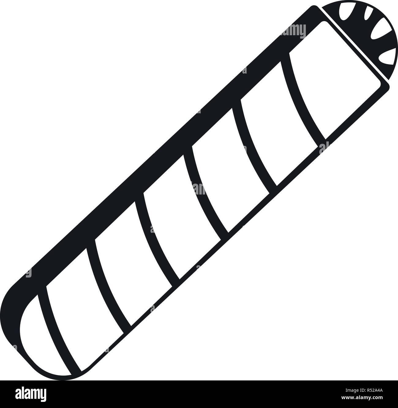 Narcotic cigar icon. Simple illustration of narcotic cigar vector icon ...