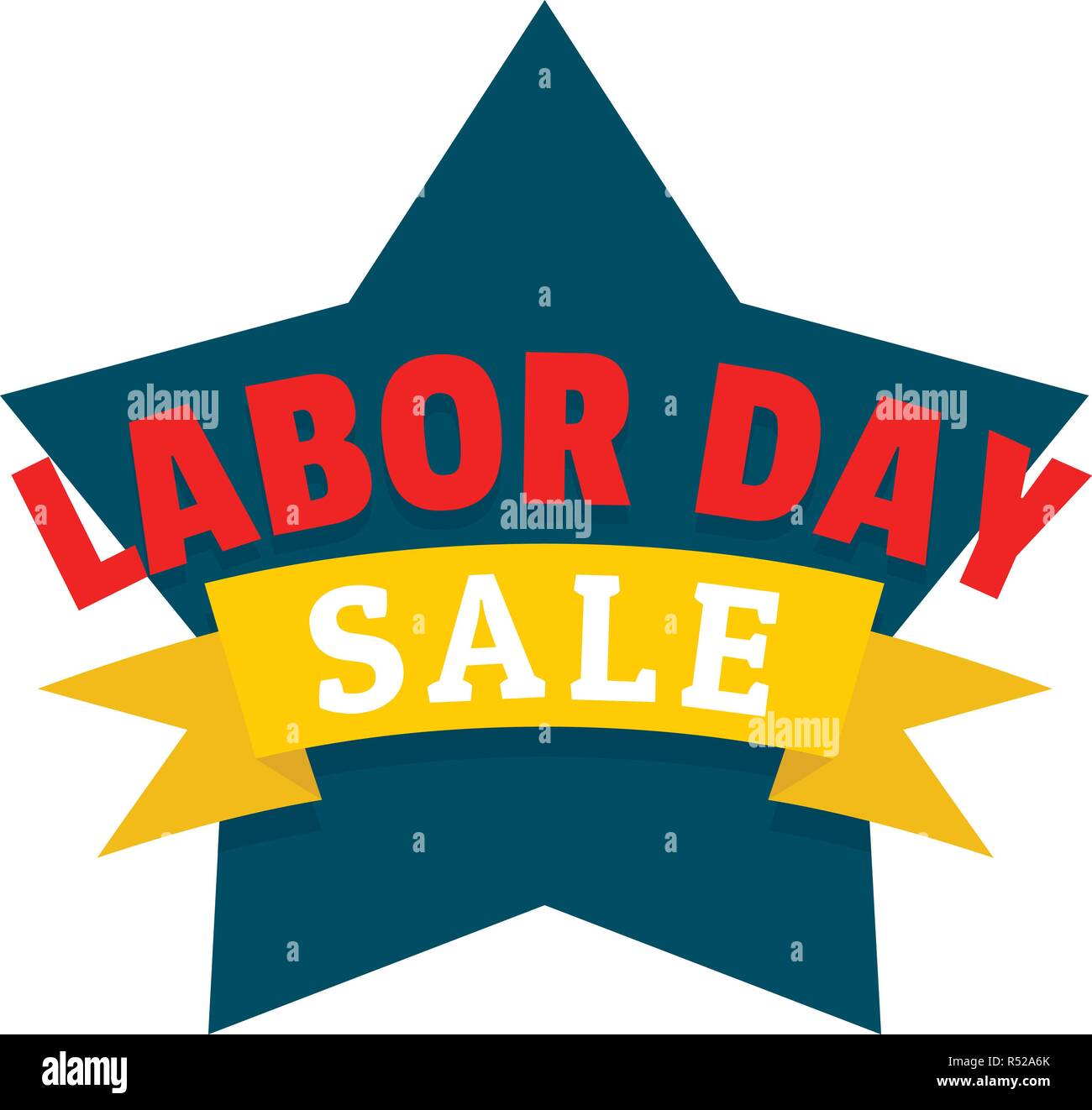 Labor day logo icon. Flat illustration of labor day vector logo icon ...