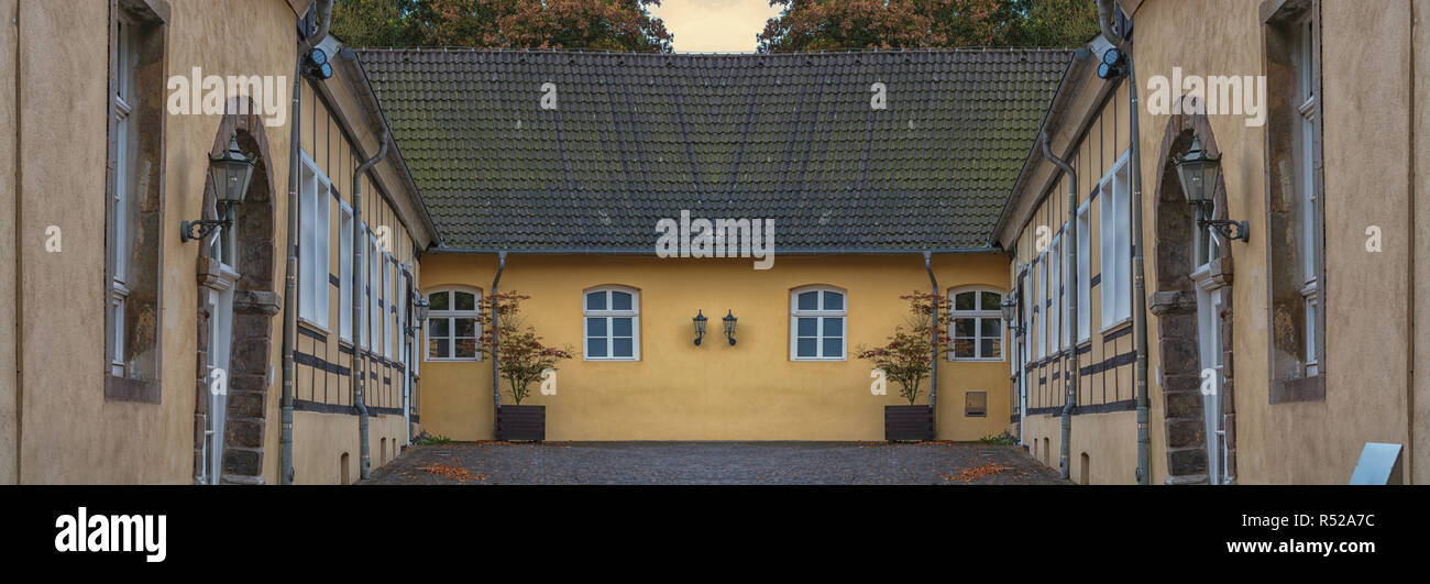 courtyard of an old farm Stock Photo - Alamy