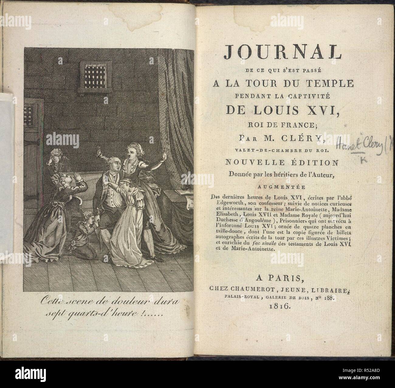 Louis xvi a la prison du temple hi-res stock photography and images - Alamy