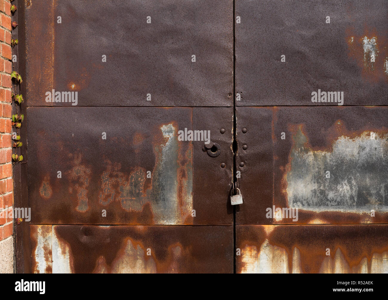 Rustic metal gate Stock Photo - Alamy